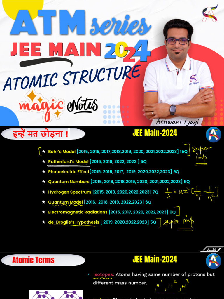 Atomic Structure-Magic Notes - 231125 - 194732 | PDF | Electromagnetic ...