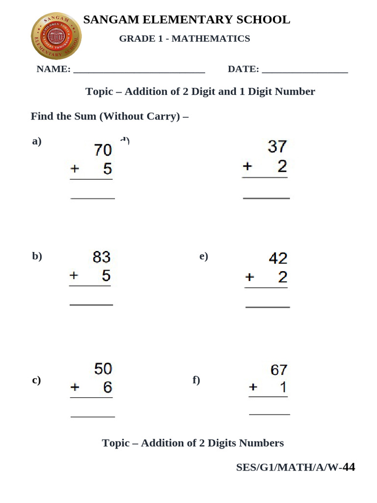 Math Grade 1 Annual Worksheets | PDF | Rupee | Foreign Exchange Market