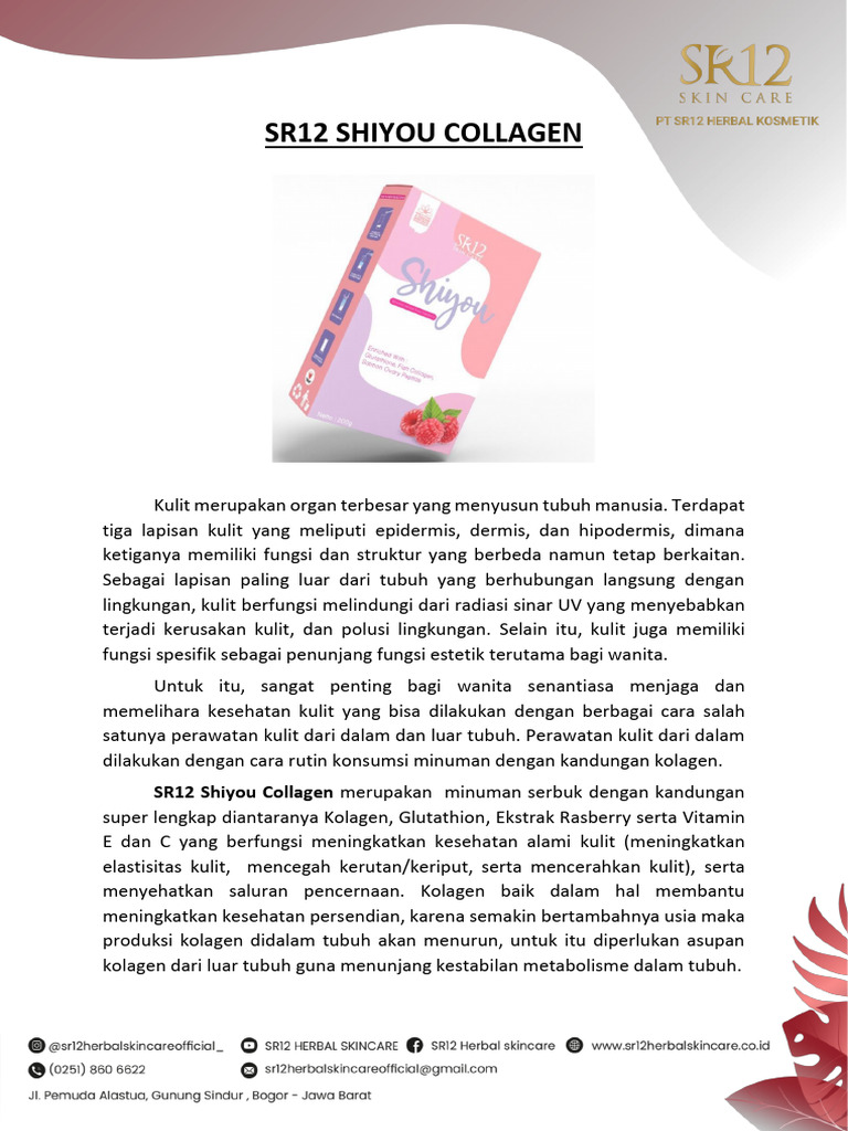 PK SR12 Shiyou Collagen | PDF