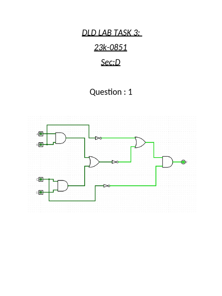 DLD Lab Task 3 | PDF