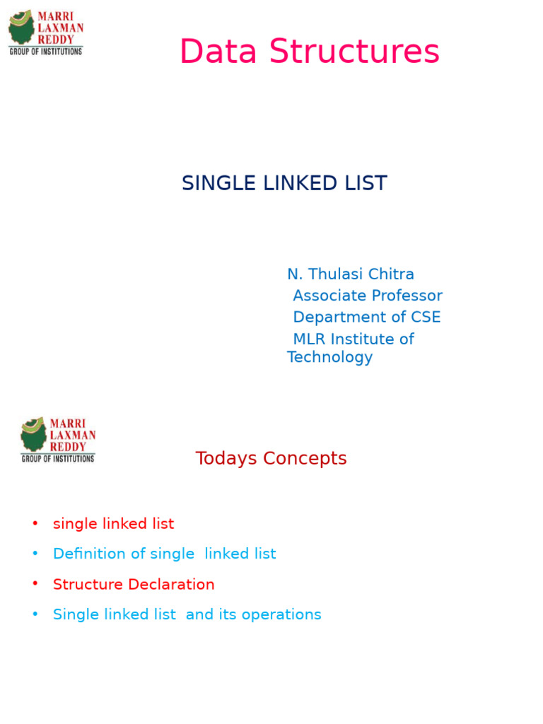 LEC2-SINGLE LINKED LIST | PDF | Computer Programming | Algorithms And Data Structures