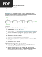 Applications, Advantages and Disadvantages of Linked List | PDF | Queue (Abstract Data Type ...