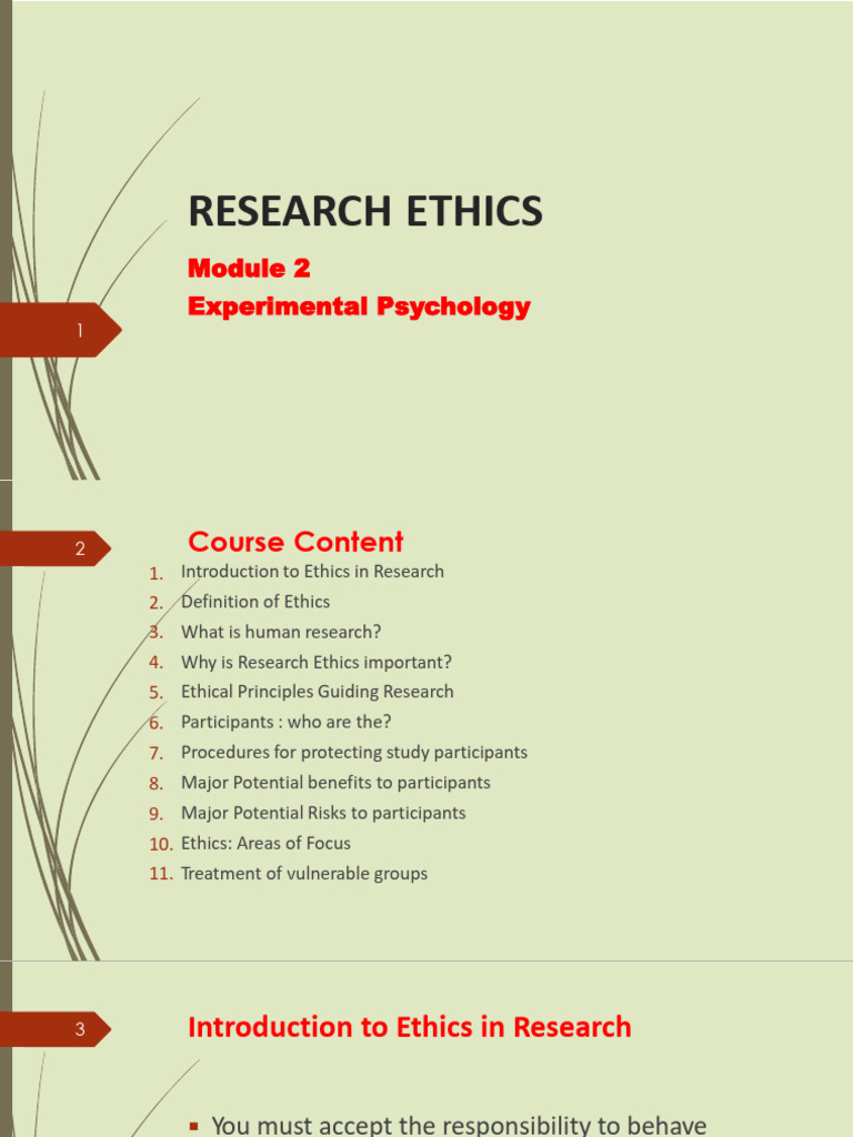 Module 2 - Research Ethics | PDF | Informed Consent | Justice