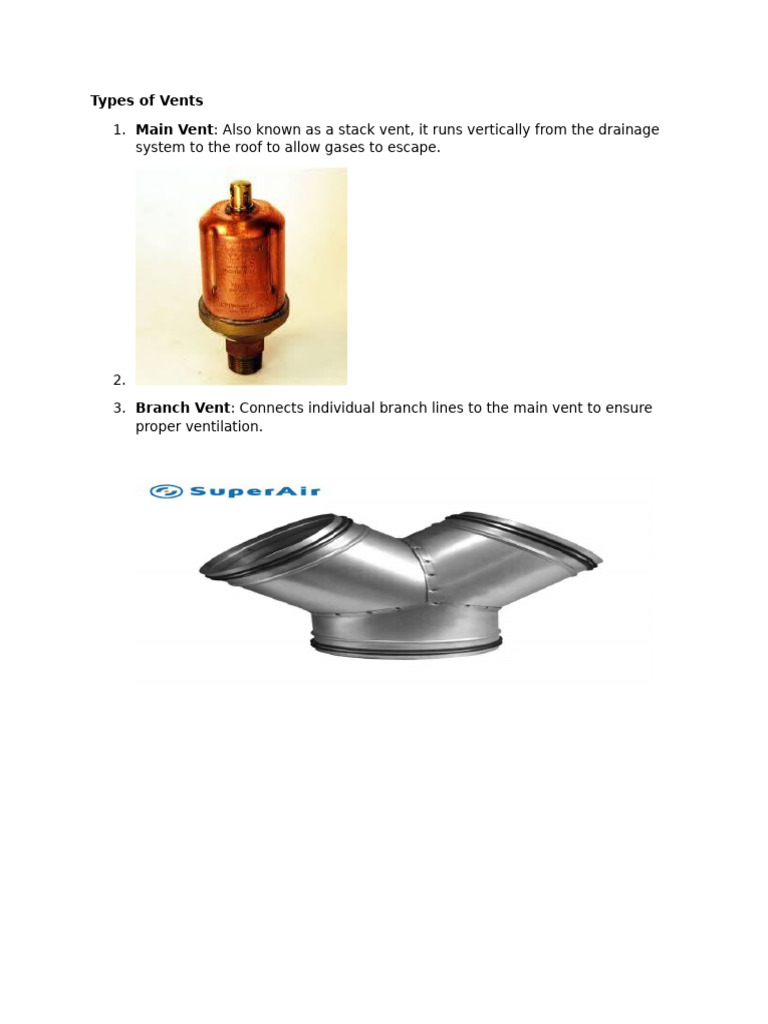 Types of Vents | PDF