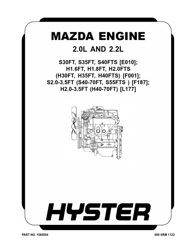 Mazda Engine: 2.0L AND 2.2L | PDF | Engines | Piston