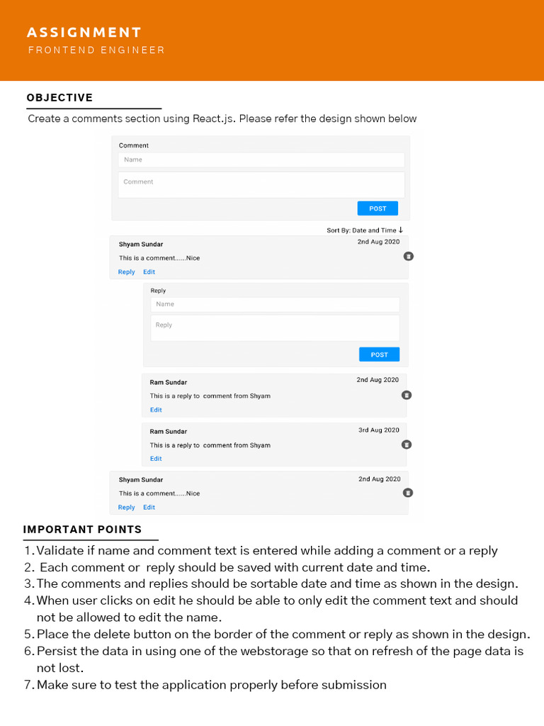 Frontend Assignment | PDF