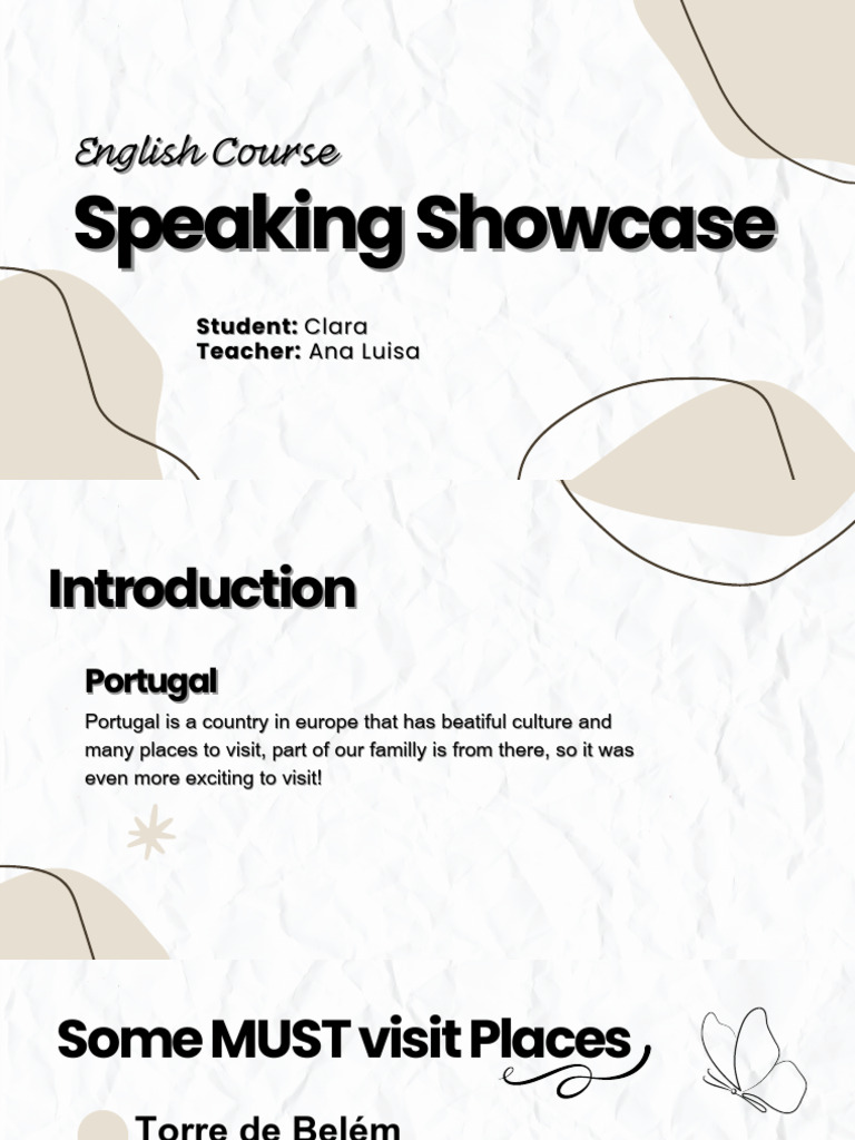 Speaking Showcase | PDF