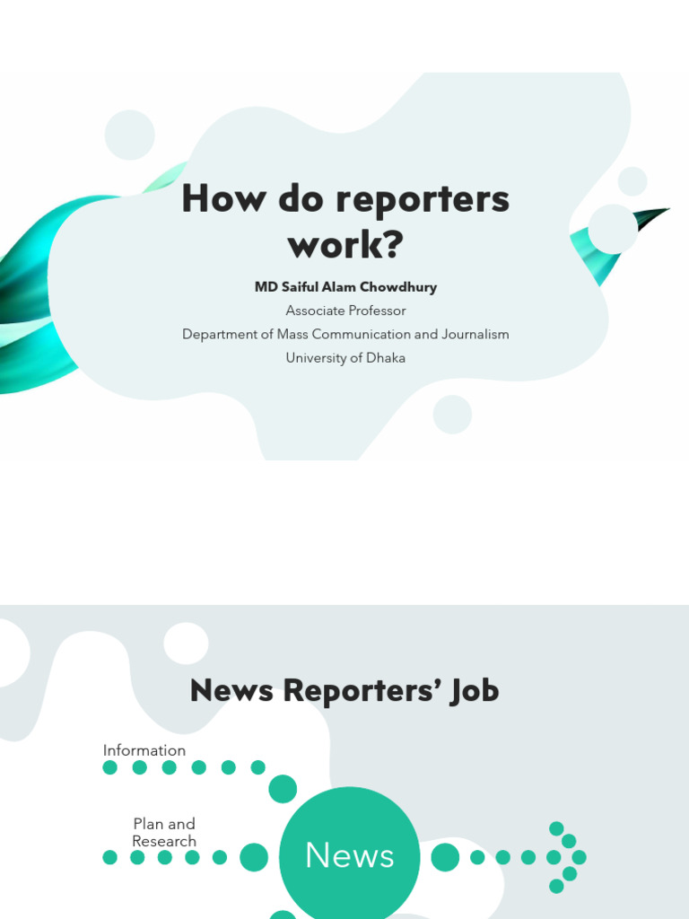 How Do Reporters Work | PDF