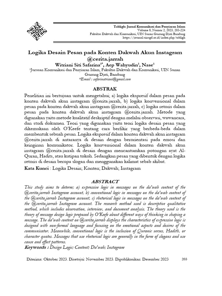 Teori Logika Pesan | PDF