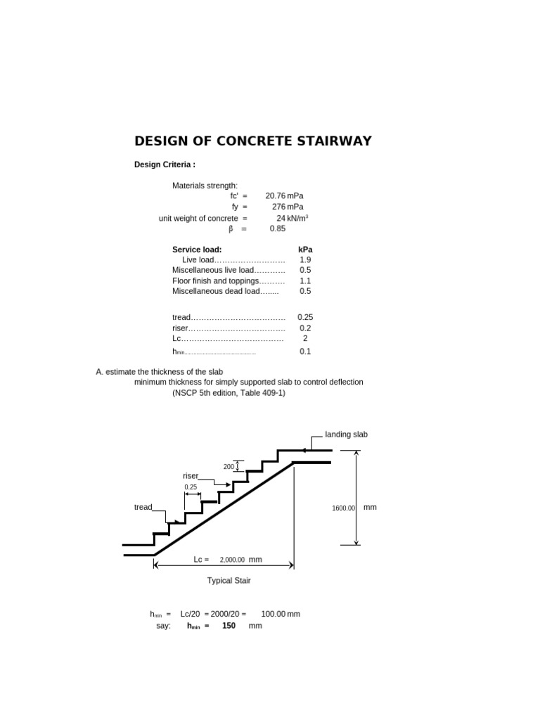 Design of Stair | PDF | Stairs | Structural Engineering