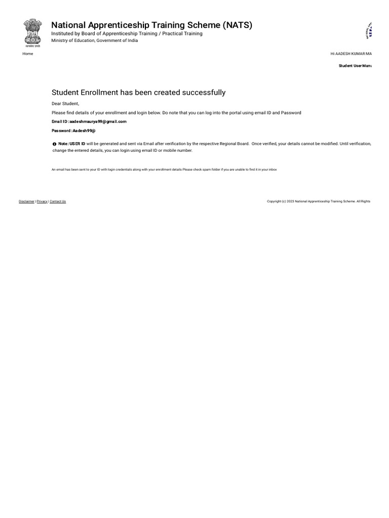 National Apprenticeship Training Scheme (NATS) | PDF