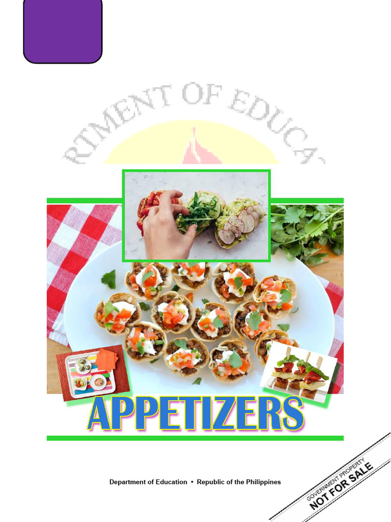 Appetizer Preparation Techniques for G9 | PDF | Hors D'oeuvre | Pickling