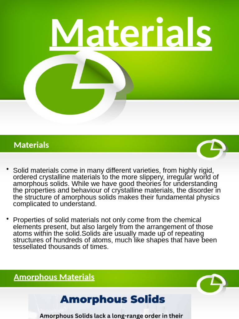 Understanding Amorphous and Brittle Materials | PDF | Ceramics | Cement