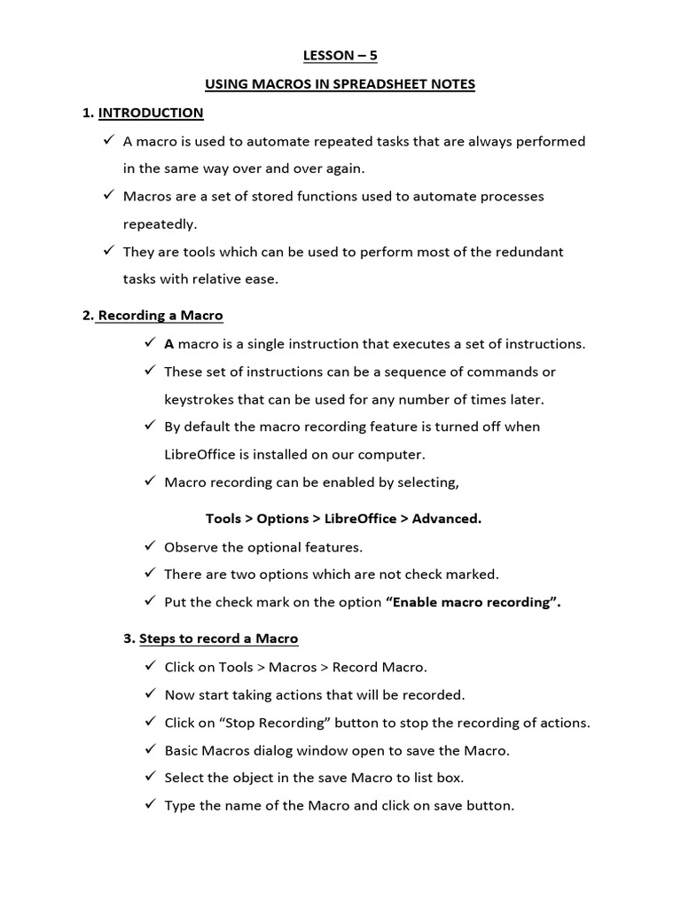 Macro Notes | PDF | Macro (Computer Science) | Parameter (Computer ...