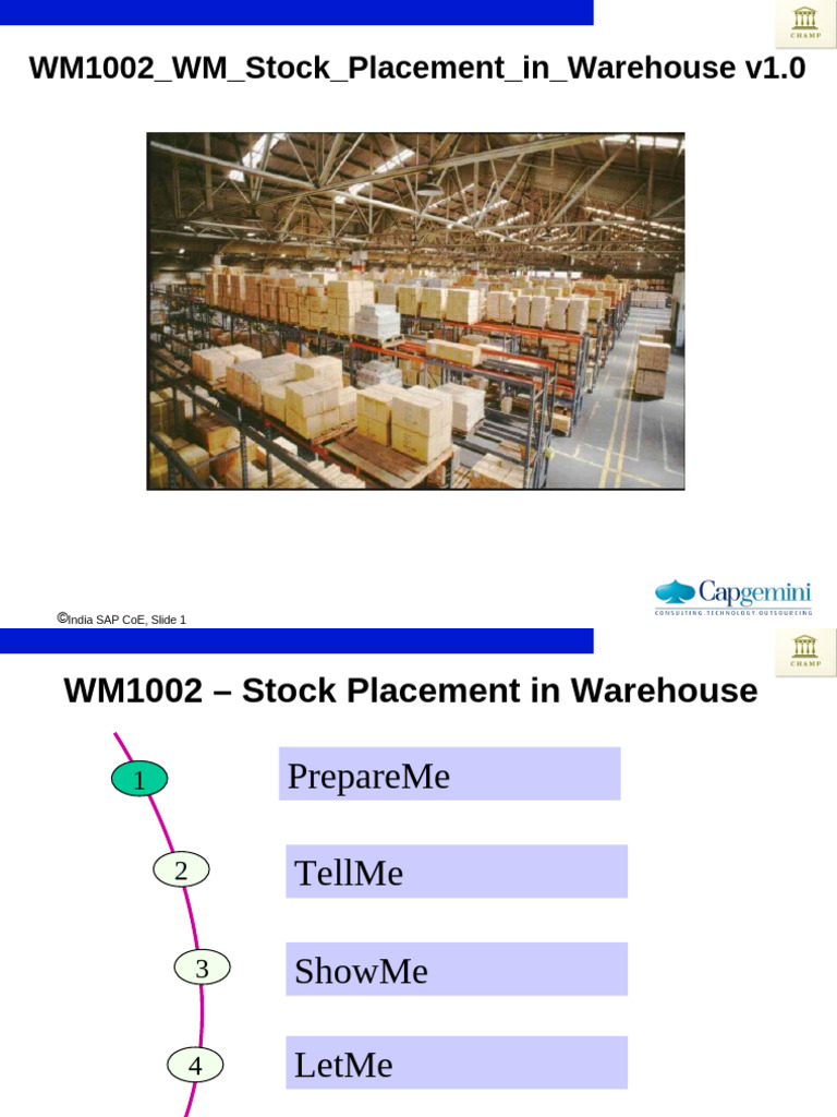 Stock Placement in Warehouse Management | PDF | Warehouse | Inventory