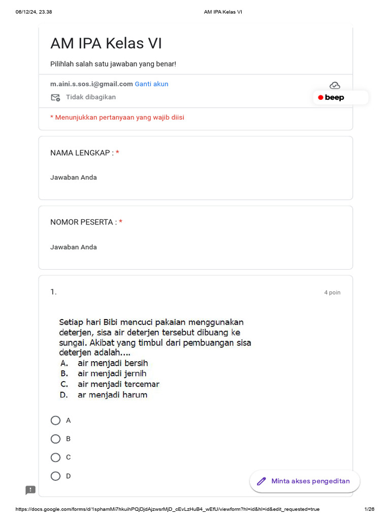 AM IPA Kelas VI | PDF