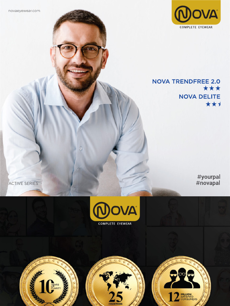 Nova Active Catalogue 2023 | PDF | Glasses | Electromagnetic Radiation