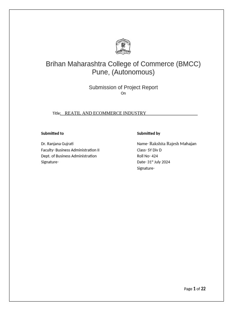 Business Administration Assignment | PDF | E Commerce | Retail