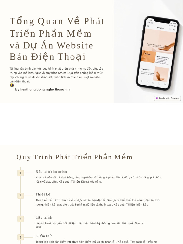 Tong-Quan-Ve-Phat-Trien-Phan-Mem-va-Du-An-Website-Ban-DJien-Thoai | PDF
