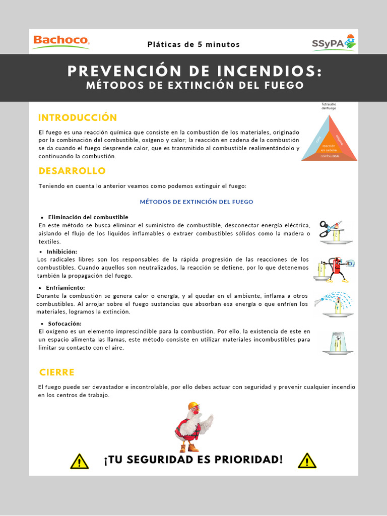 Métodos Efectivos para Extinguir Fuegos | PDF | Incendios | Combustión
