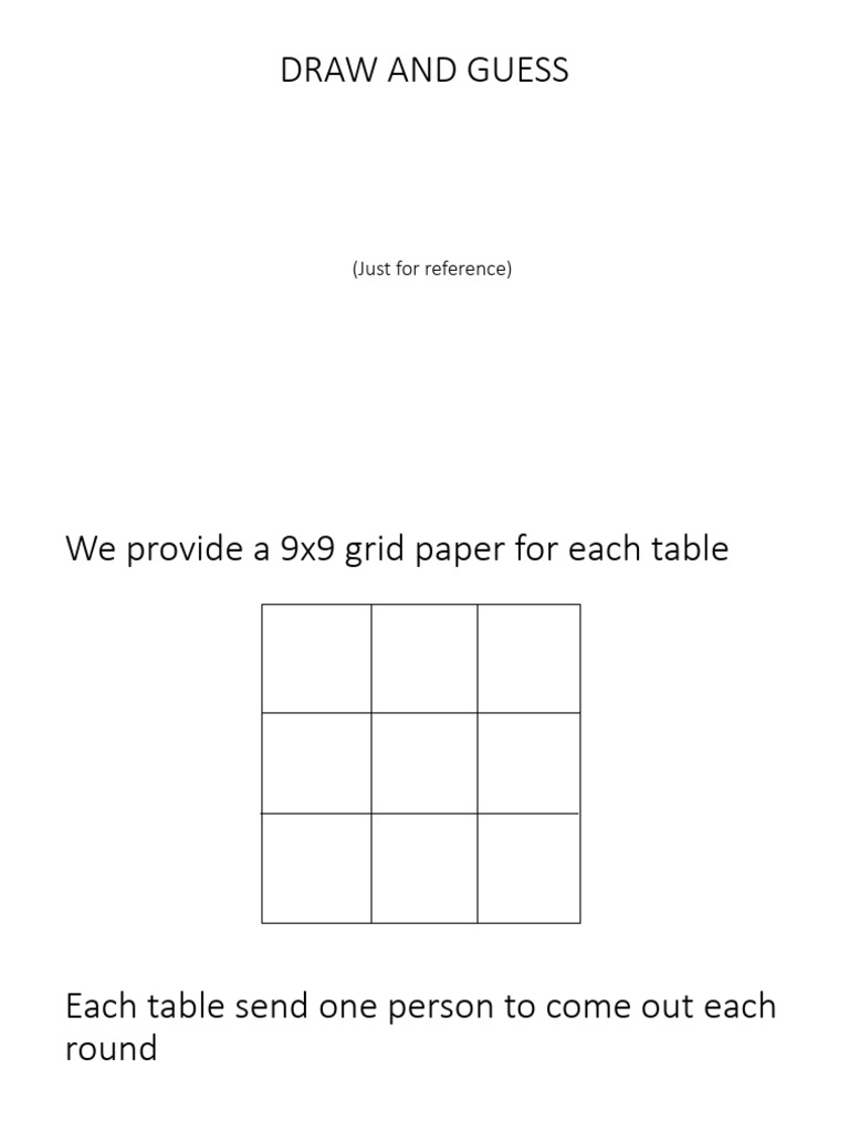 Draw and Guess | PDF