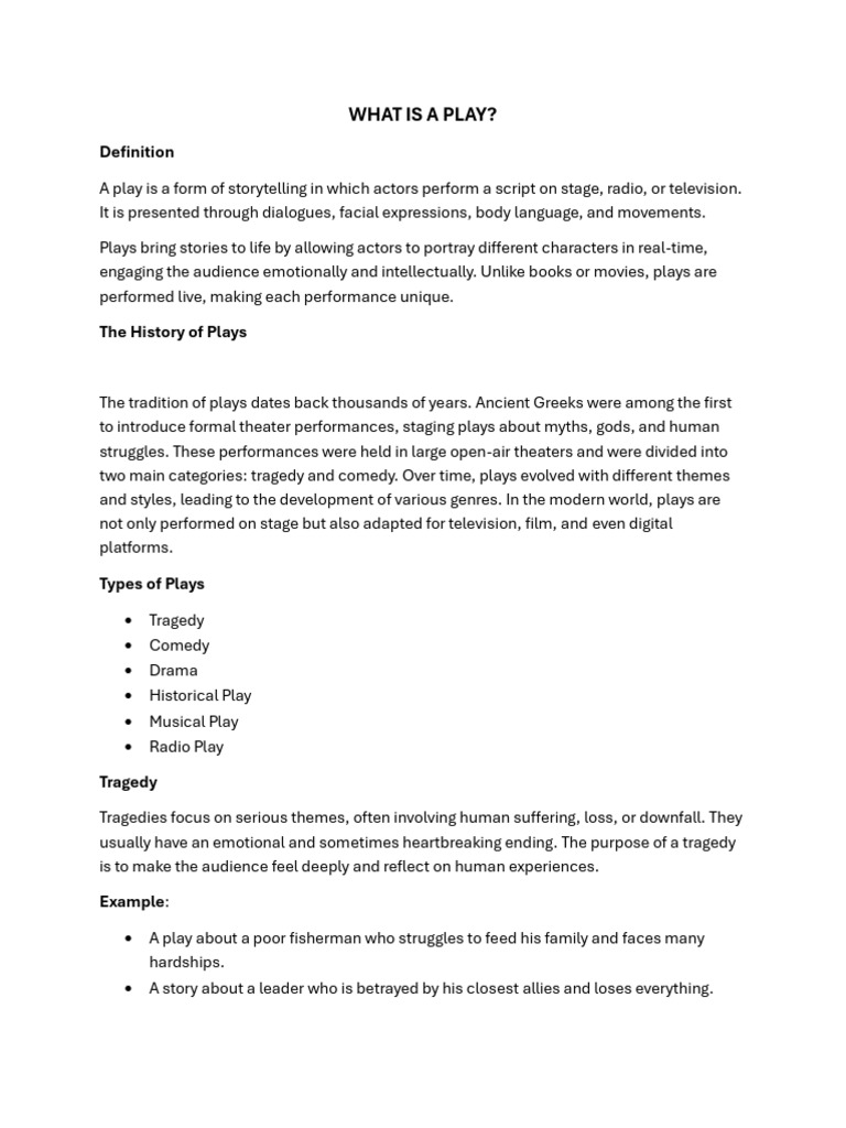 Plays | PDF | Play (Theatre) | Comedy