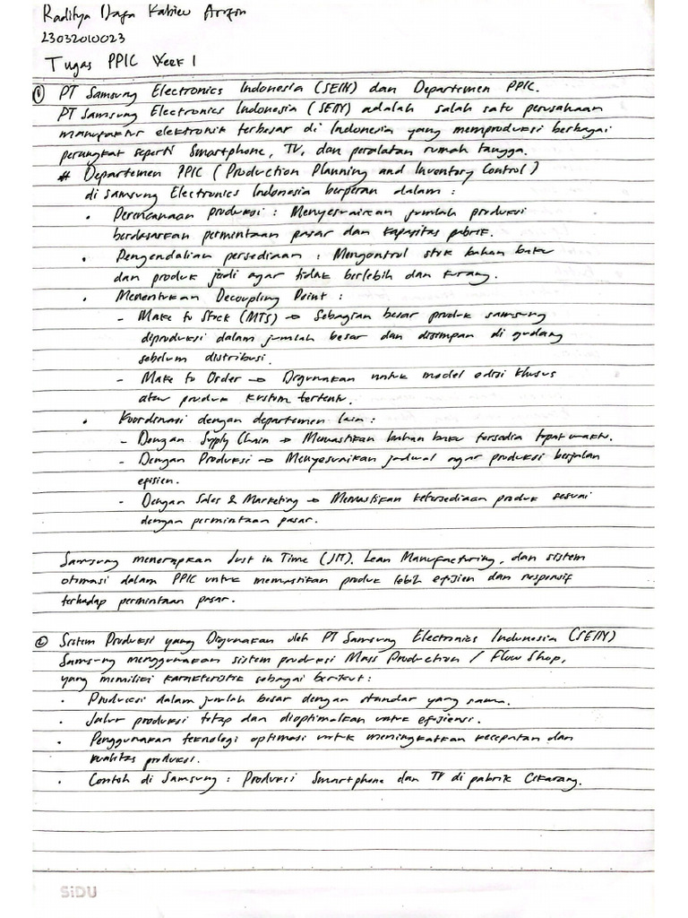 Tugas Ppic - W1 - 23-023 | PDF