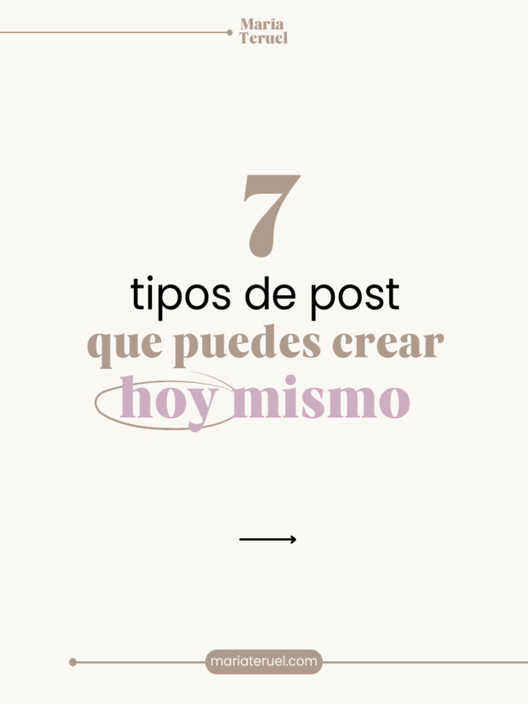 7 Tipos de Posts para tu Blog | PDF
