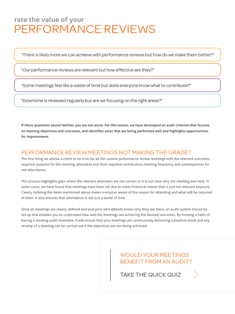 LineView - Rate The Value of Your Performance Reviews Cheat Sheet 1 ...