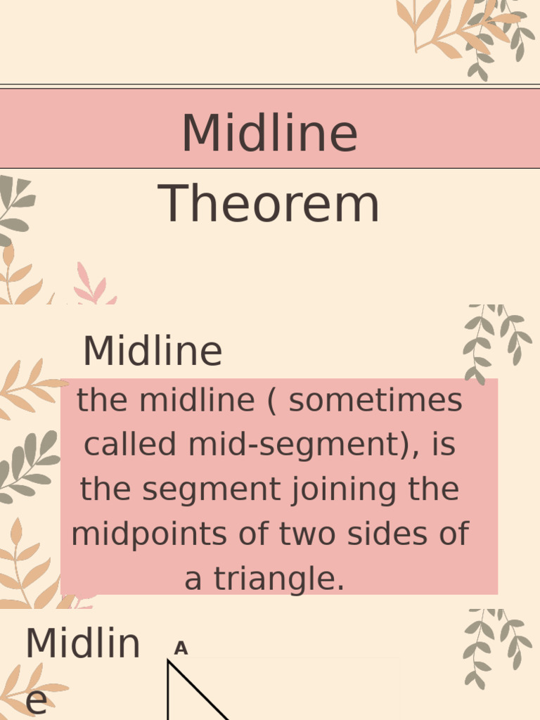 Midline and Trapezoid Theorem | PDF