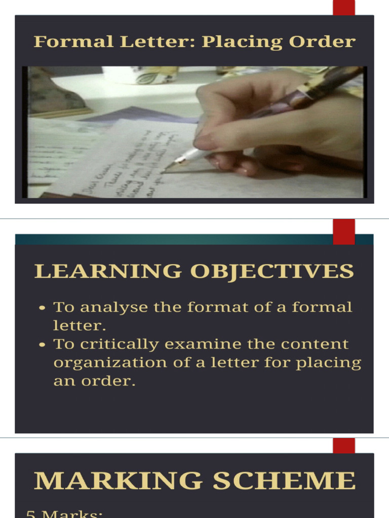 Sample Order Letters for Schools | PDF