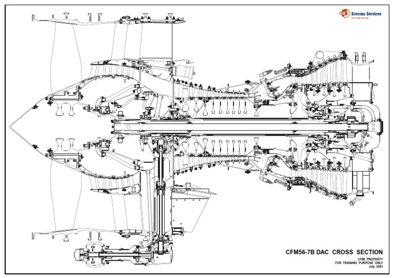 CFM56-7B DAC Cross Section Diagram | PDF