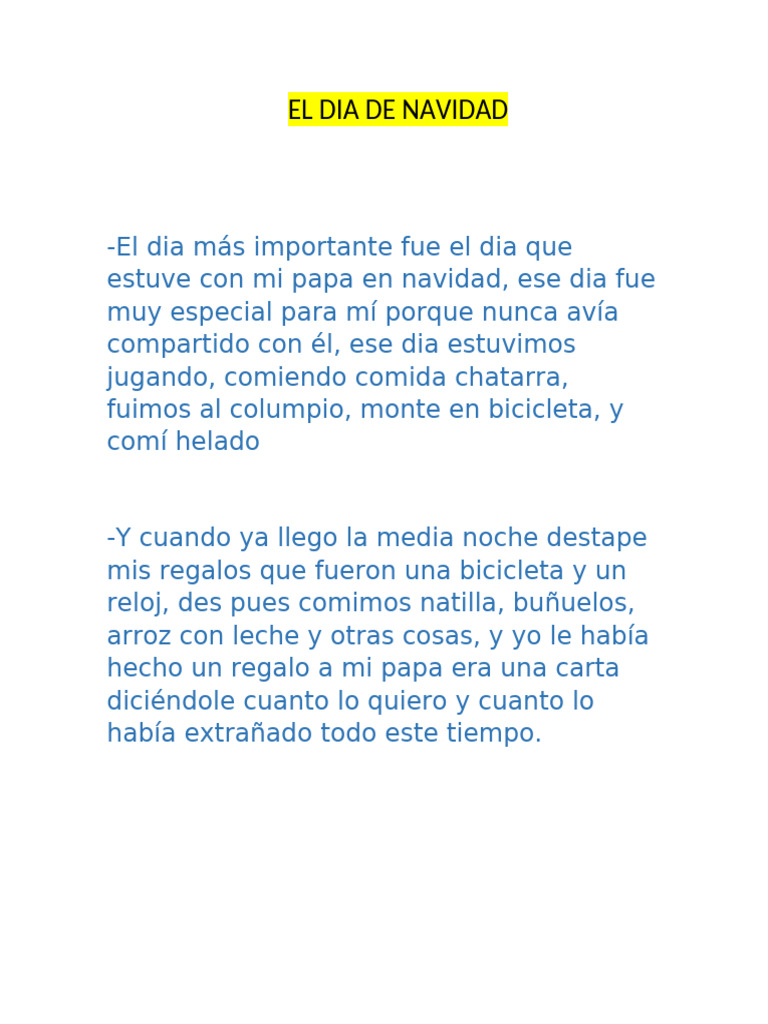 Navidad Especial con Papá | PDF