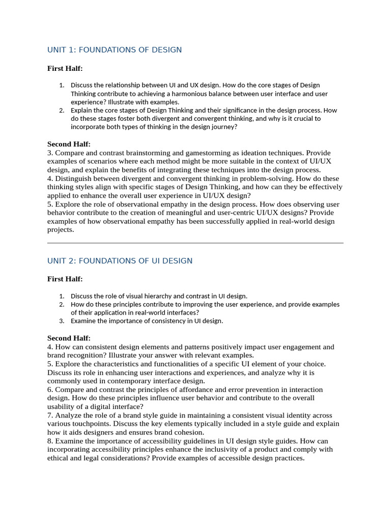 UIUX (SEM) | PDF | Usability | User Interface Design