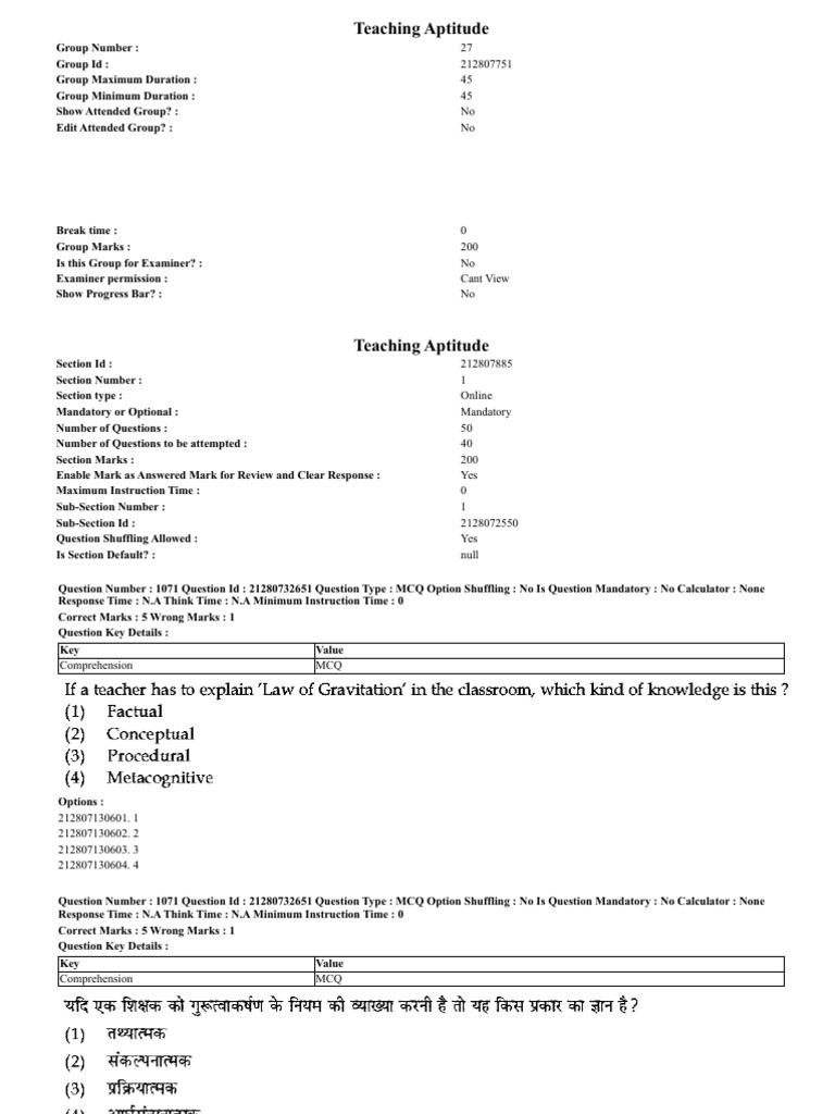 CUET 2023 Teaching Aptitude Question Paper June 23 Shift 3 d62c53a5acc1c3cd0956442aa363cb8a ...