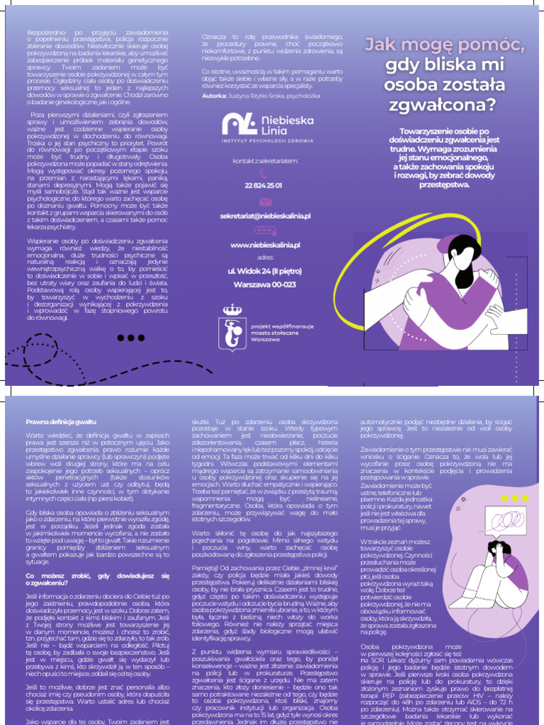 Jak Moge Pomoc Gdy Bliska Mi Osoba Zostala Zgwalcona | PDF