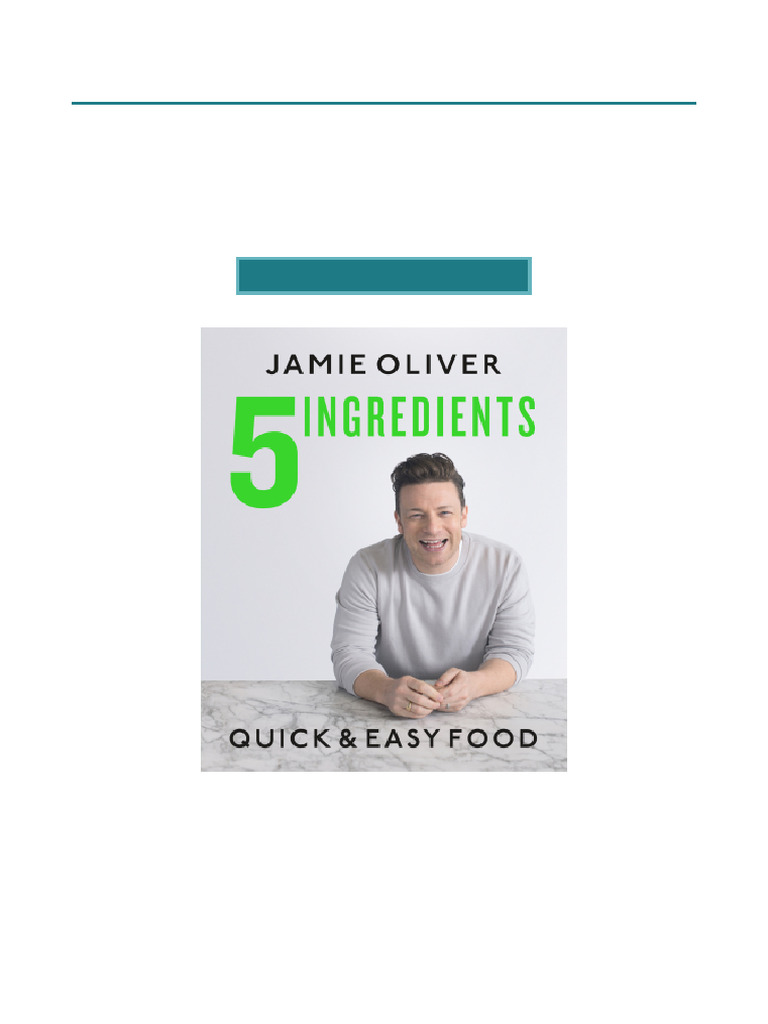 Test 5 Ingredients Quick & Easy Food MOBI Download | PDF