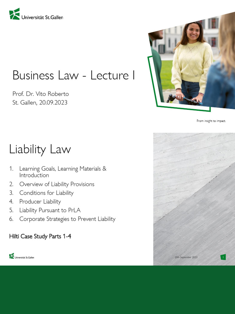 Business Law: Liability Overview | PDF | Legal Liability | Private Law