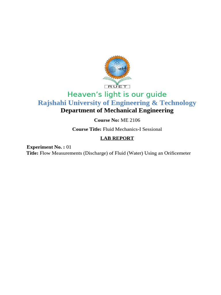 01-Flow_Measurements_(Discharge)_of_Fluid_(Water)_Using_an_Orificemeter ...