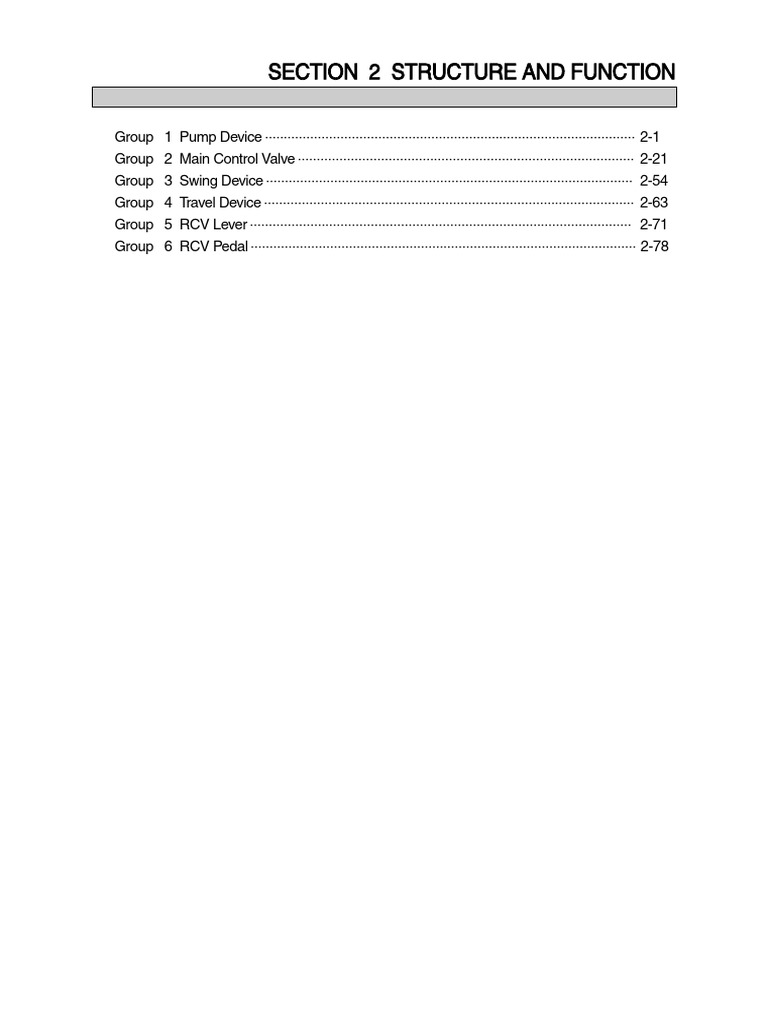 Hyundai r220lc 7 Structure and Function Manual | PDF | Lever | Piston