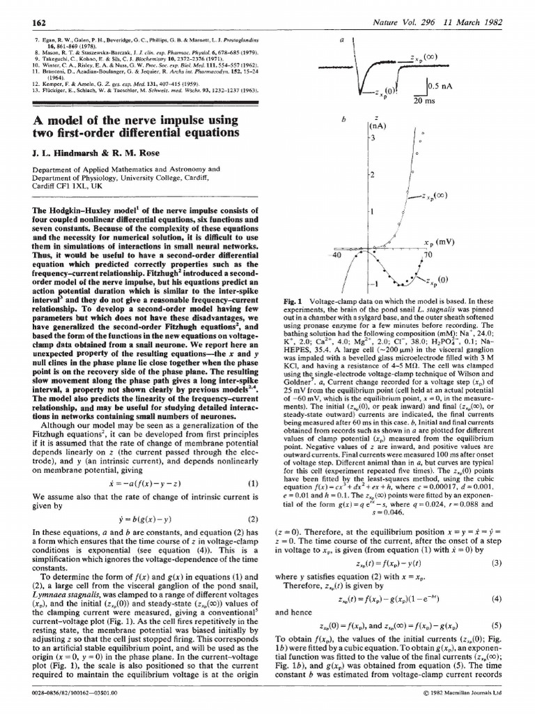 S11_s1 - PAPER 2 - A model of the nerve impulse using two first-order differential equation ...