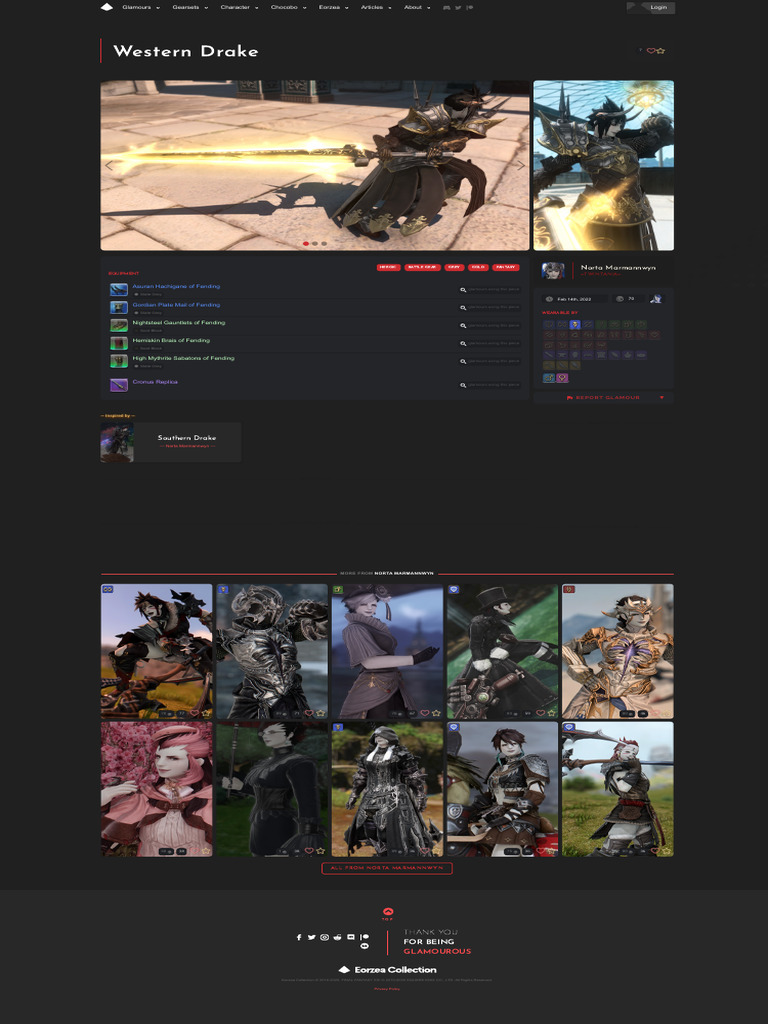 Western Drake - Eorzea Collection | PDF | Video Game Franchises | Role ...