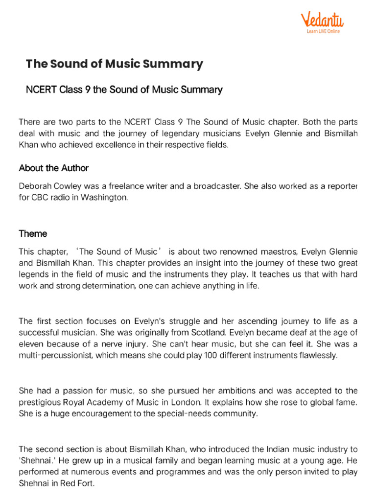 The Sound of Music Summary | PDF