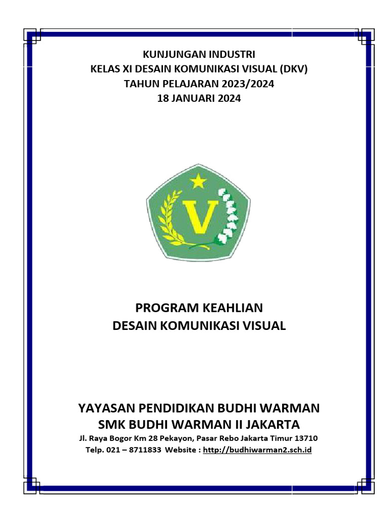 Lks Kunjungan Industri Kelas Xi Dkv 2024 | PDF
