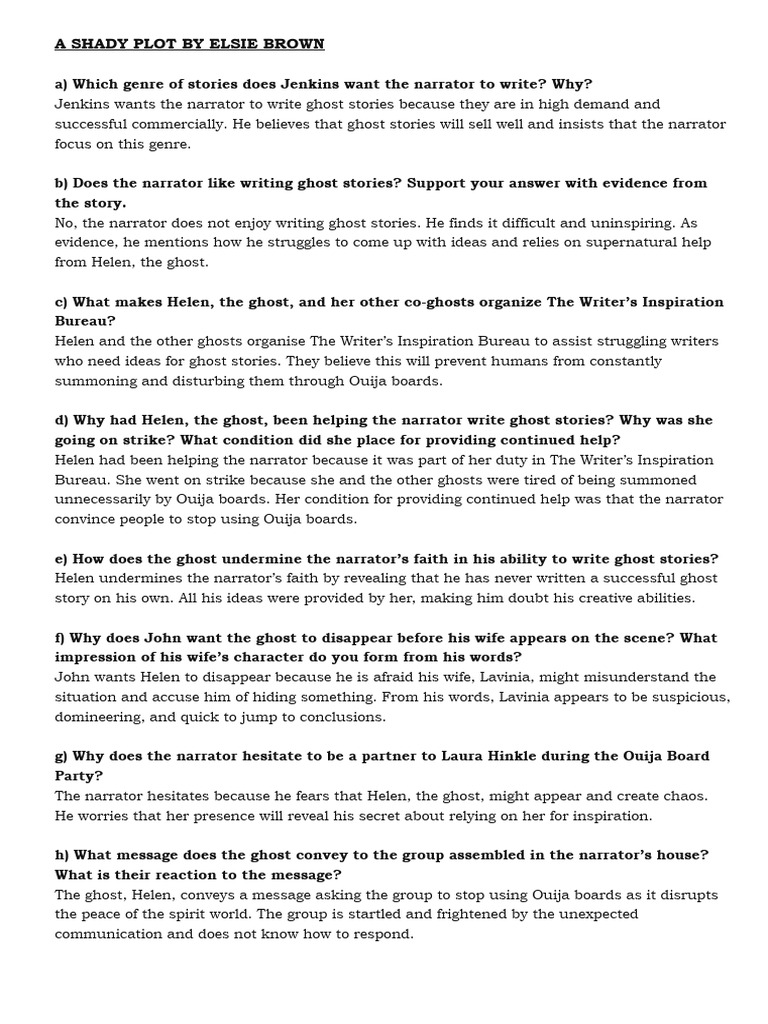 F4-A Shady Plot | PDF | Ghosts