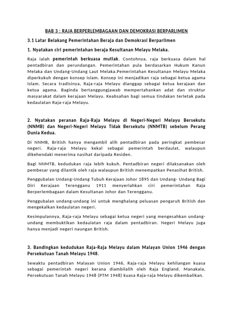 BAB 3 Soalan Struktur Dan Esei | PDF