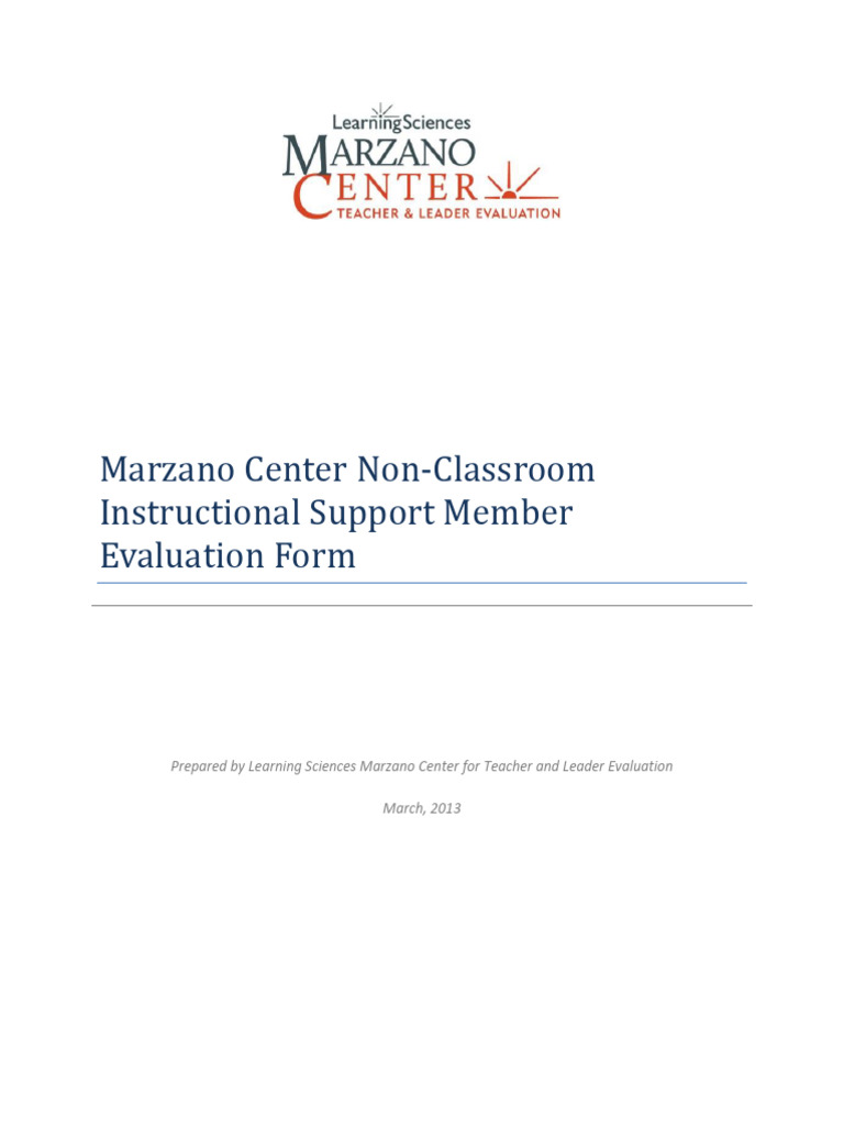Instructional Personnel Evaluation Form National 02272013 Full Final ...