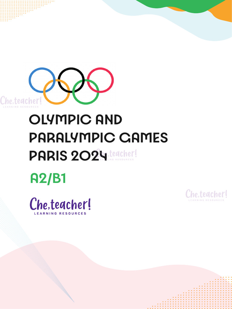 cuadernillo juegos olimpicos 2024 A2-B1 | PDF | Olympic Games | Multi ...