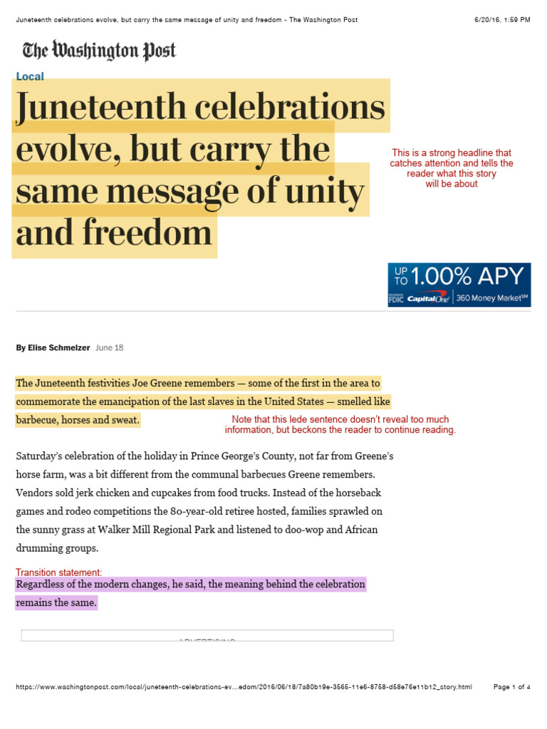 Juneteenth Celebrations Evolve, But Carry The Same Message of Unity and ...