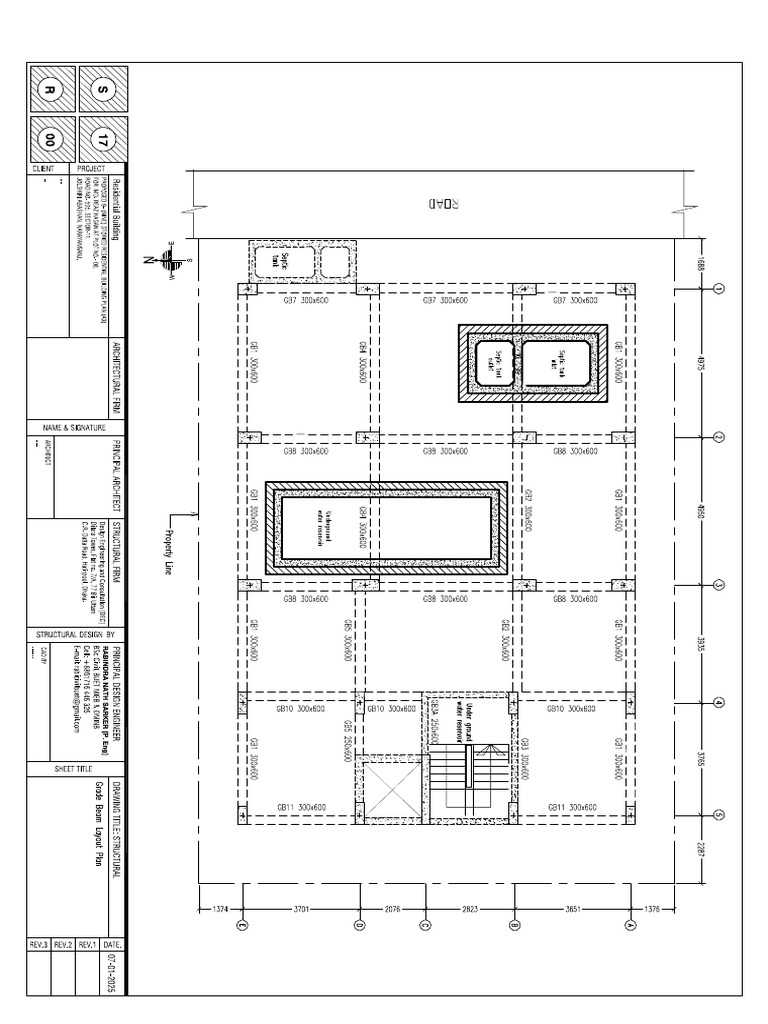 Grade Beam Layout Plan | PDF